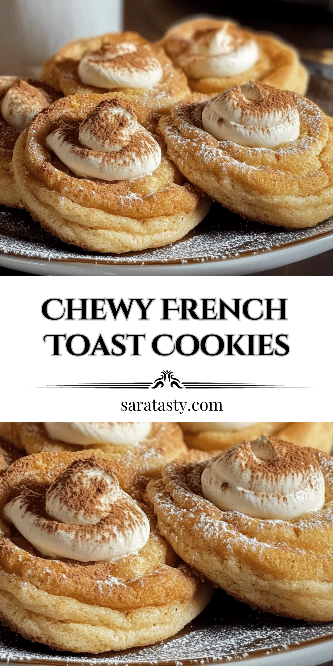 Home » Recipes » Desserts » Chewy French Toast Cookies