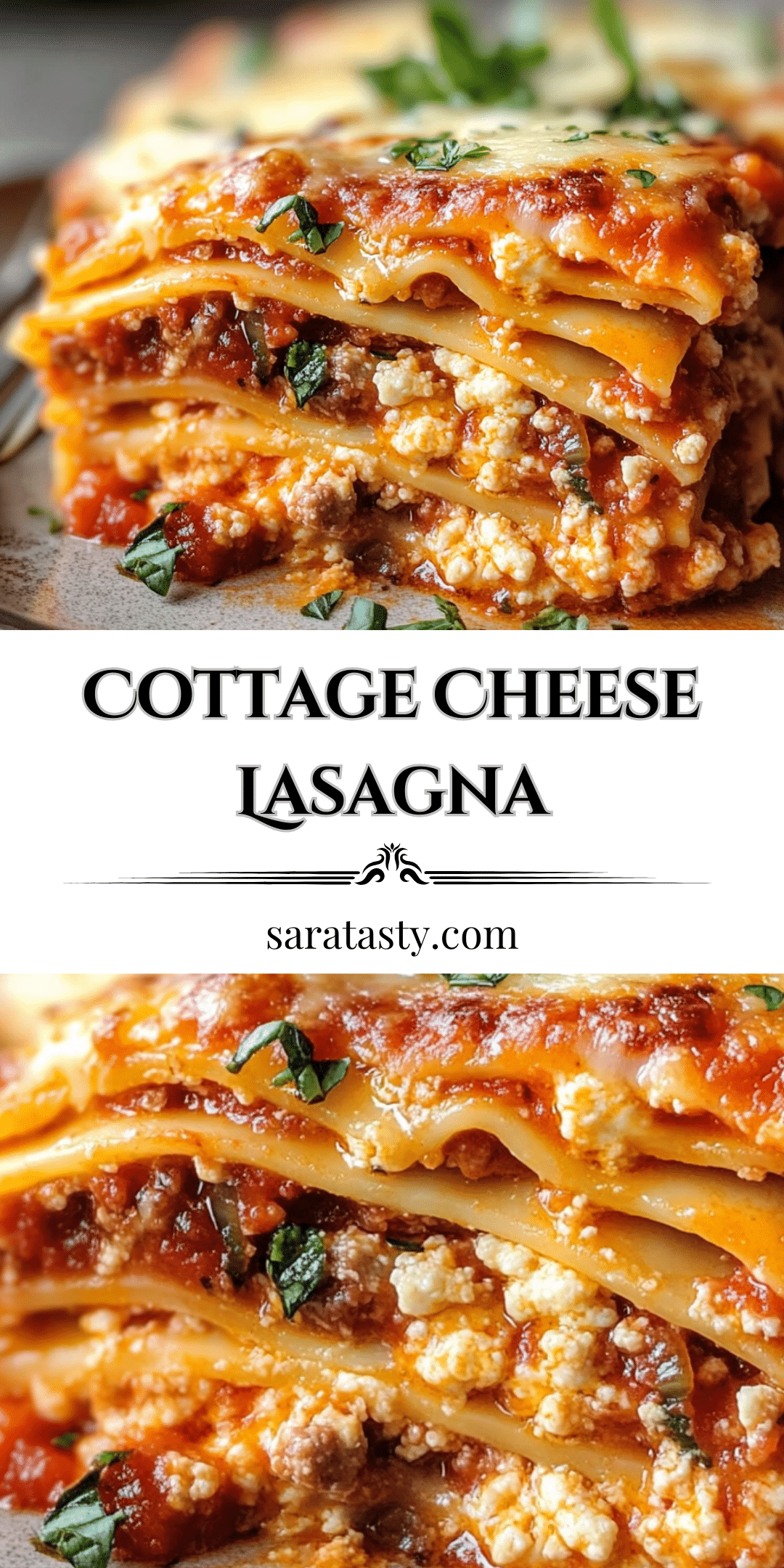 Home » Recipes » Dinners » Cottage Cheese Lasagna