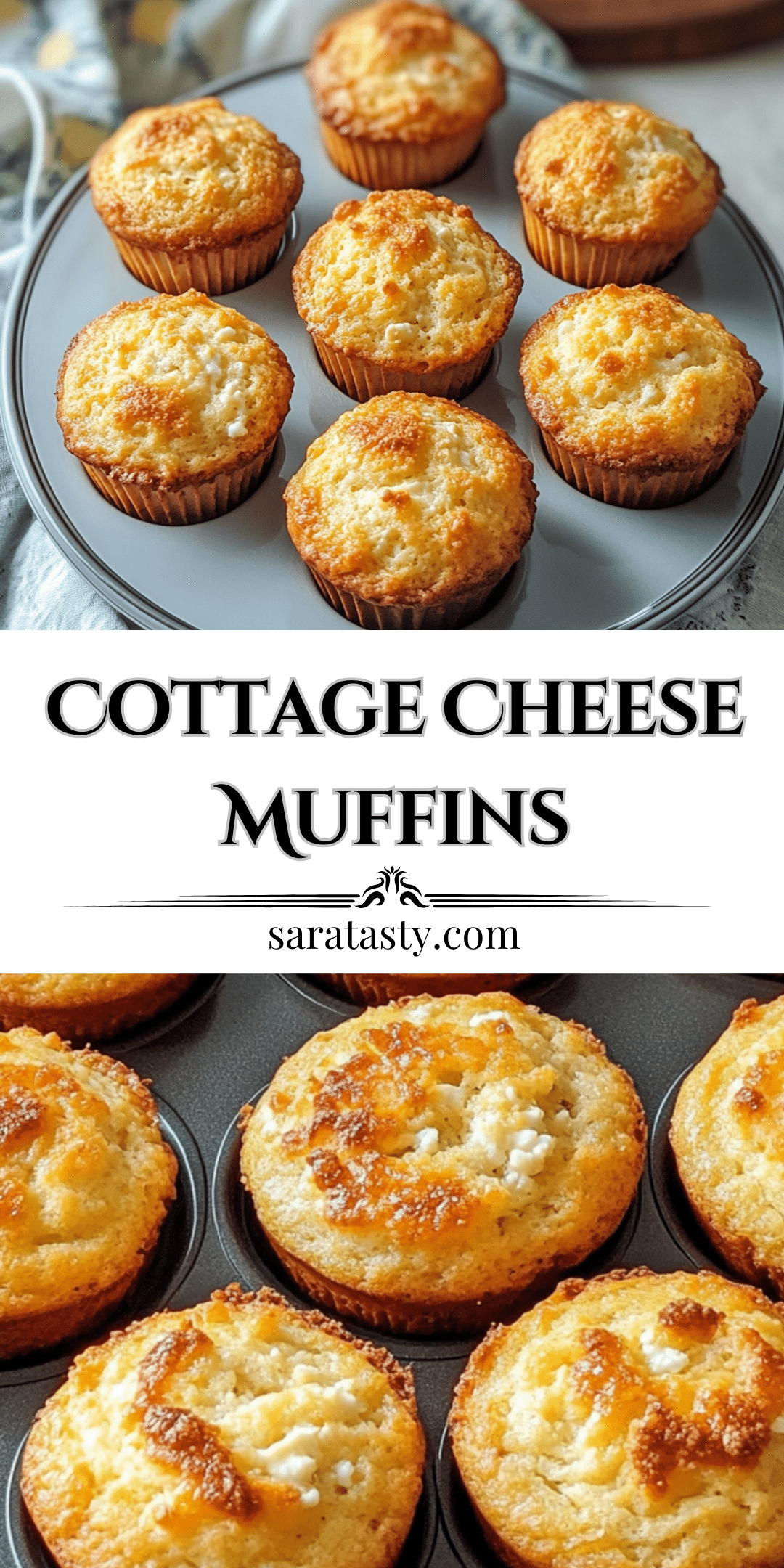 Home » Recipes » Breakfasts » Cottage Cheese Muffins Recipe – Soft ...