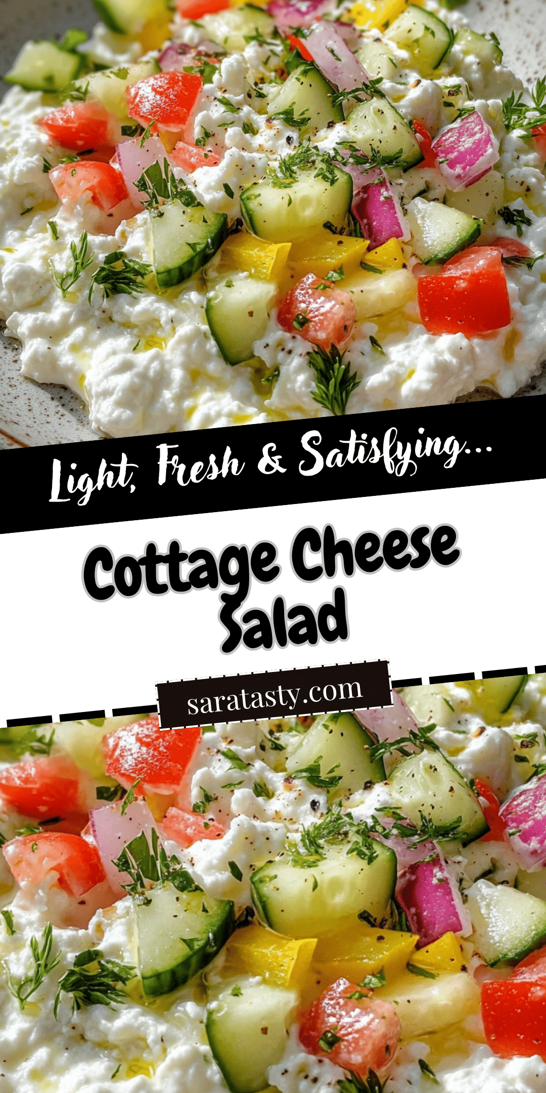 Home » Recipes » Salads » Cottage Cheese Salad