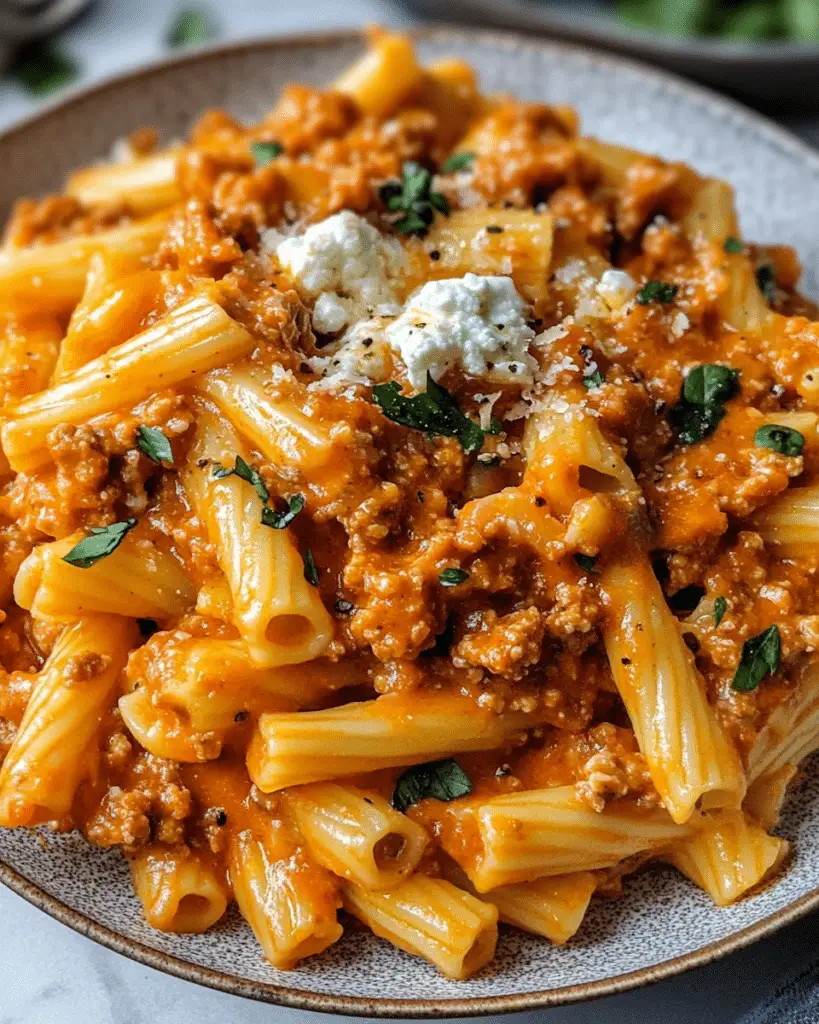 Home » Recipes » Dinners » Creamy Turkey Bolognese with Cottage Cheese