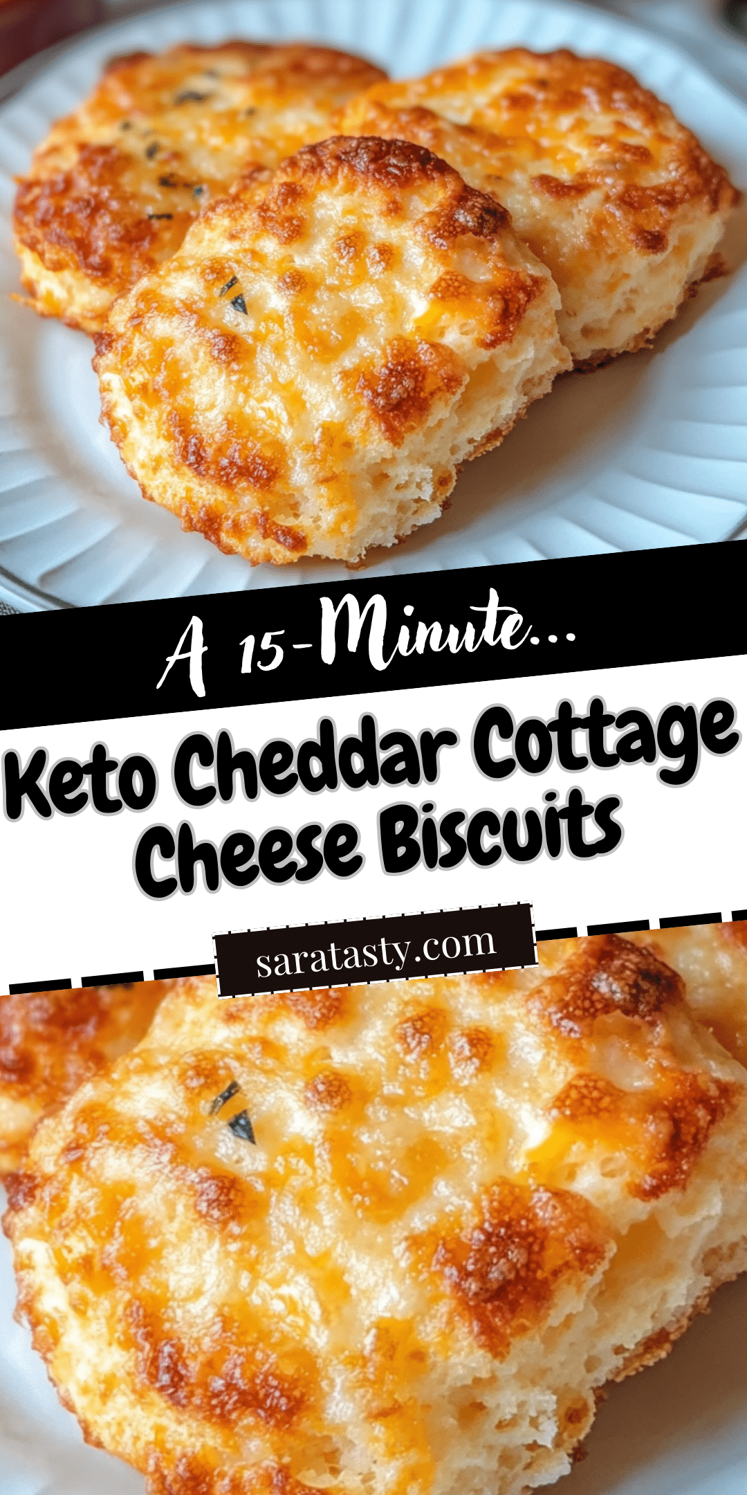Home » Recipes » Easy Air Fryer Keto Cheddar Cottage Cheese Biscuits