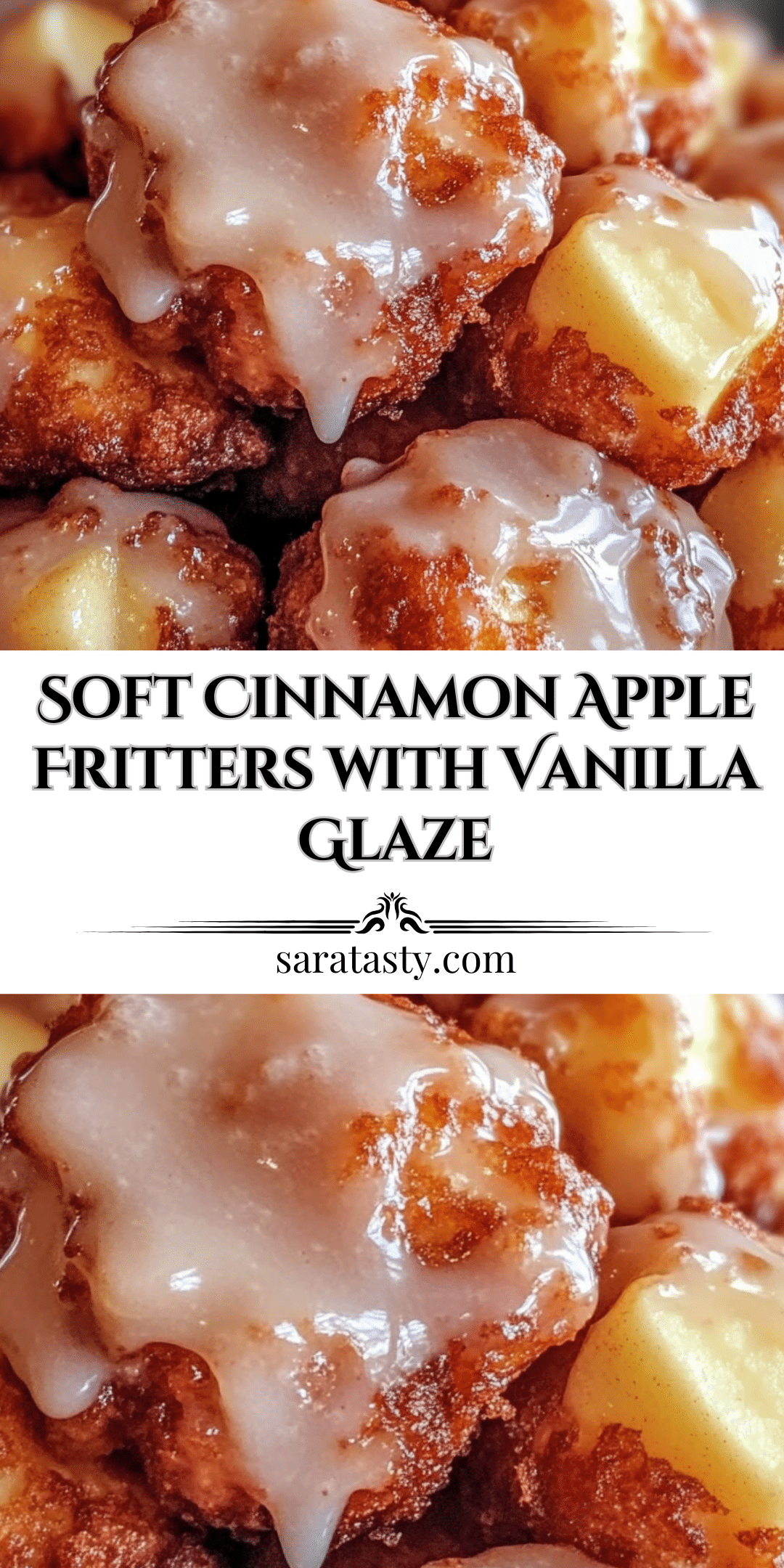 Home » Recipes » Breakfasts » Soft Cinnamon Apple Fritters with Vanilla ...
