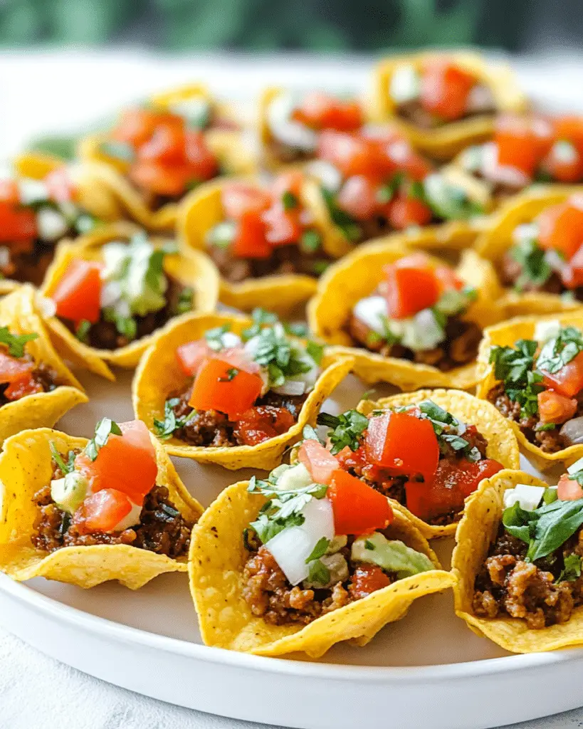 Home » Recipes » Appetizers » Taco Bites Appetizers