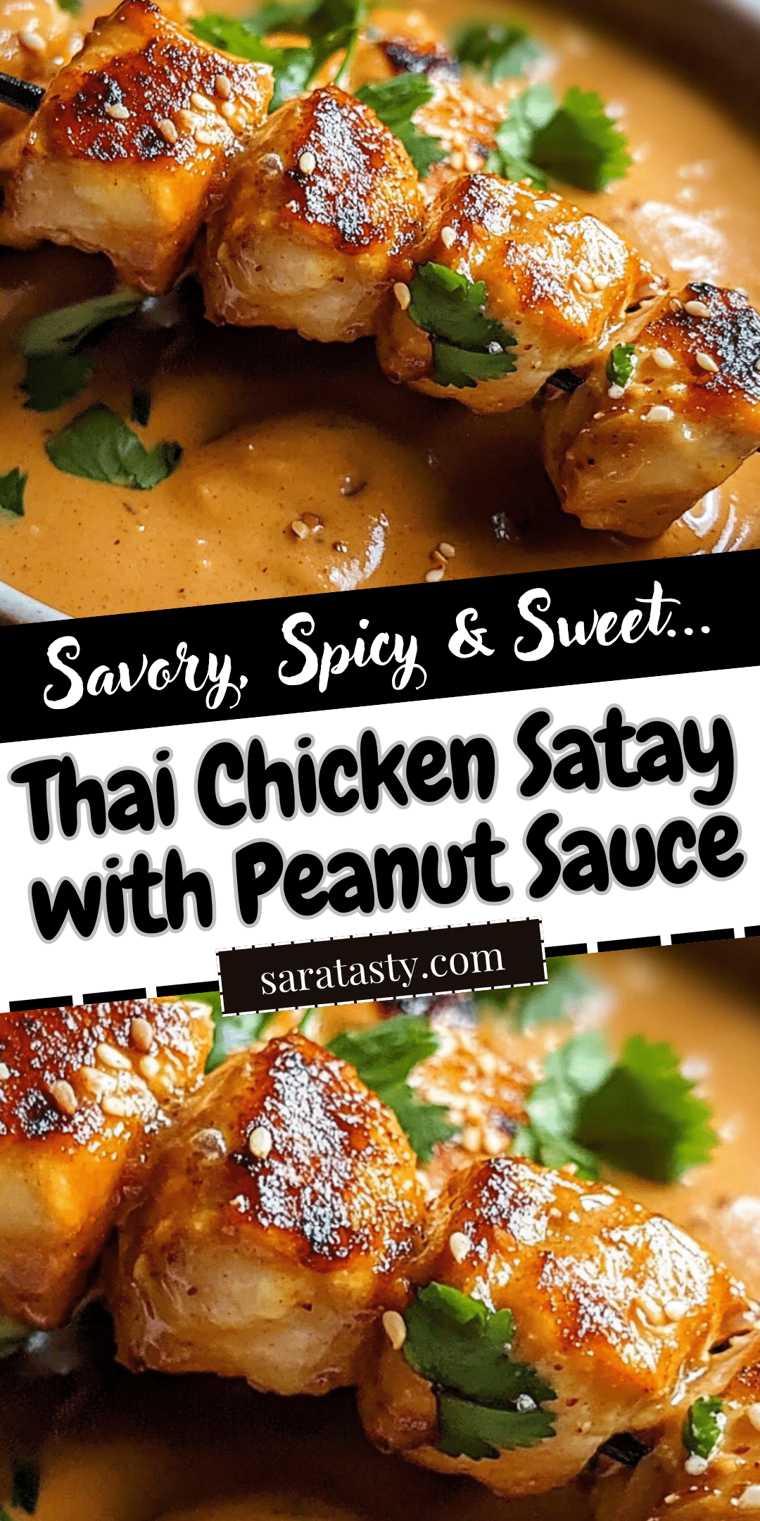 Home » Recipes » Appetizers » Thai Chicken Satay with Peanut Sauce
