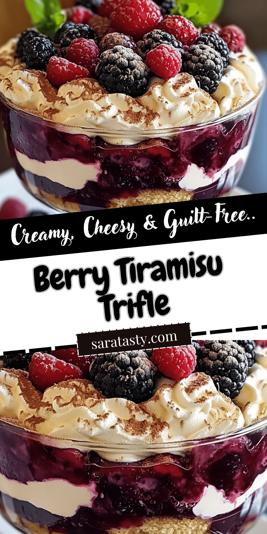 Home » Recipes » Desserts » Berry Tiramisu Trifle