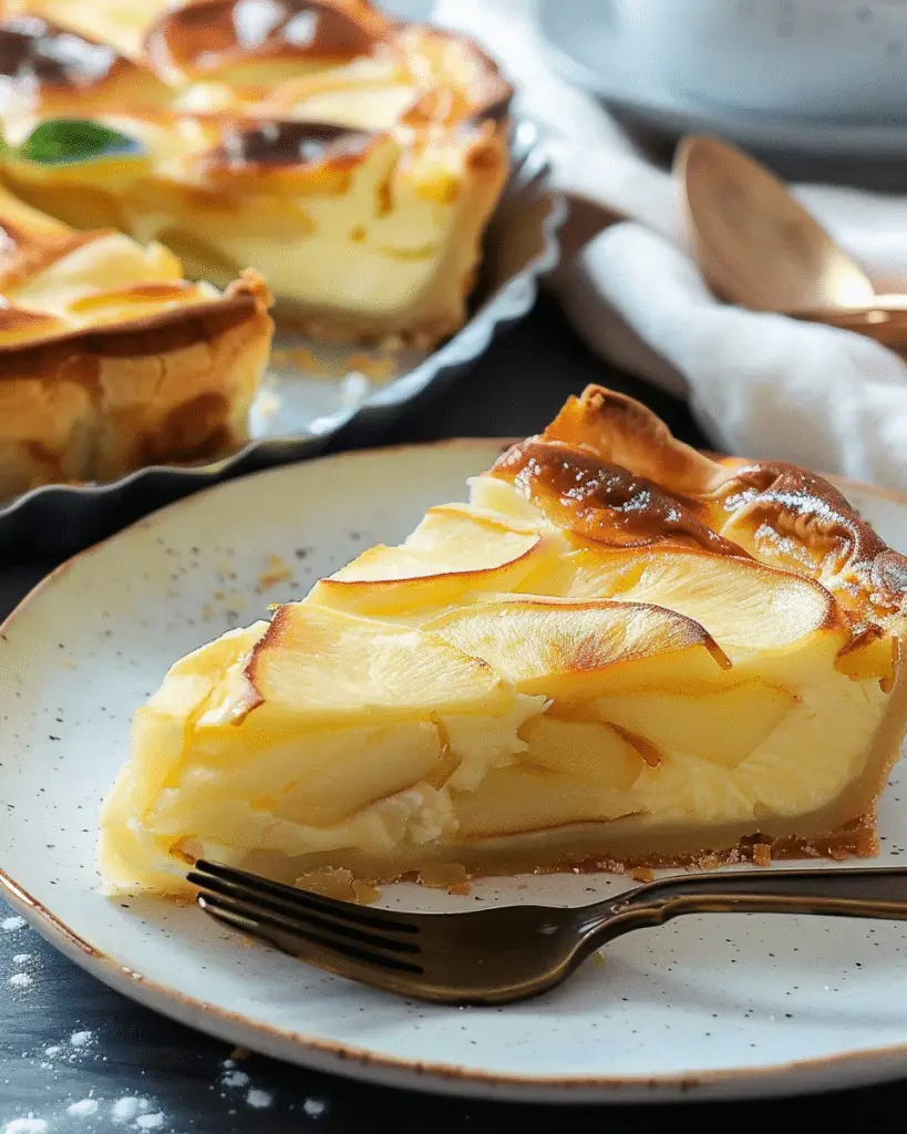 Home » Recipes » Desserts » French Custard Pie with Apples (Flan Parisien)