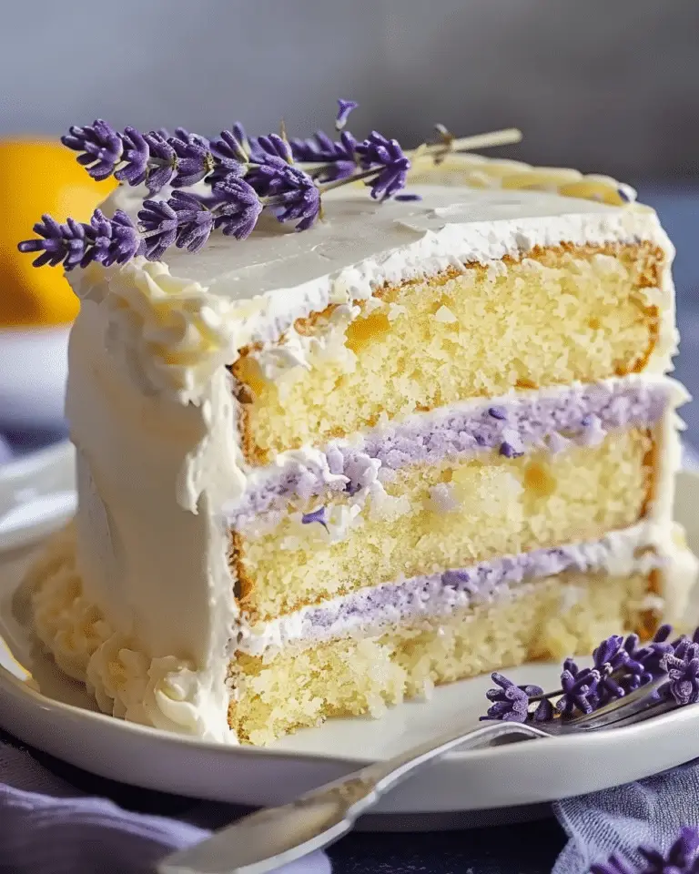 Home » Recipes » Desserts » Lemon Lavender Cake