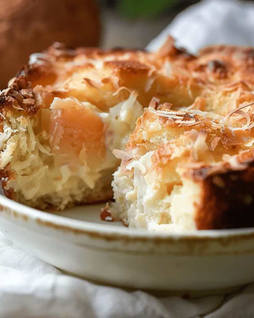 Home » Recipes » Desserts » Coconut Cheesecake Bread Pudding