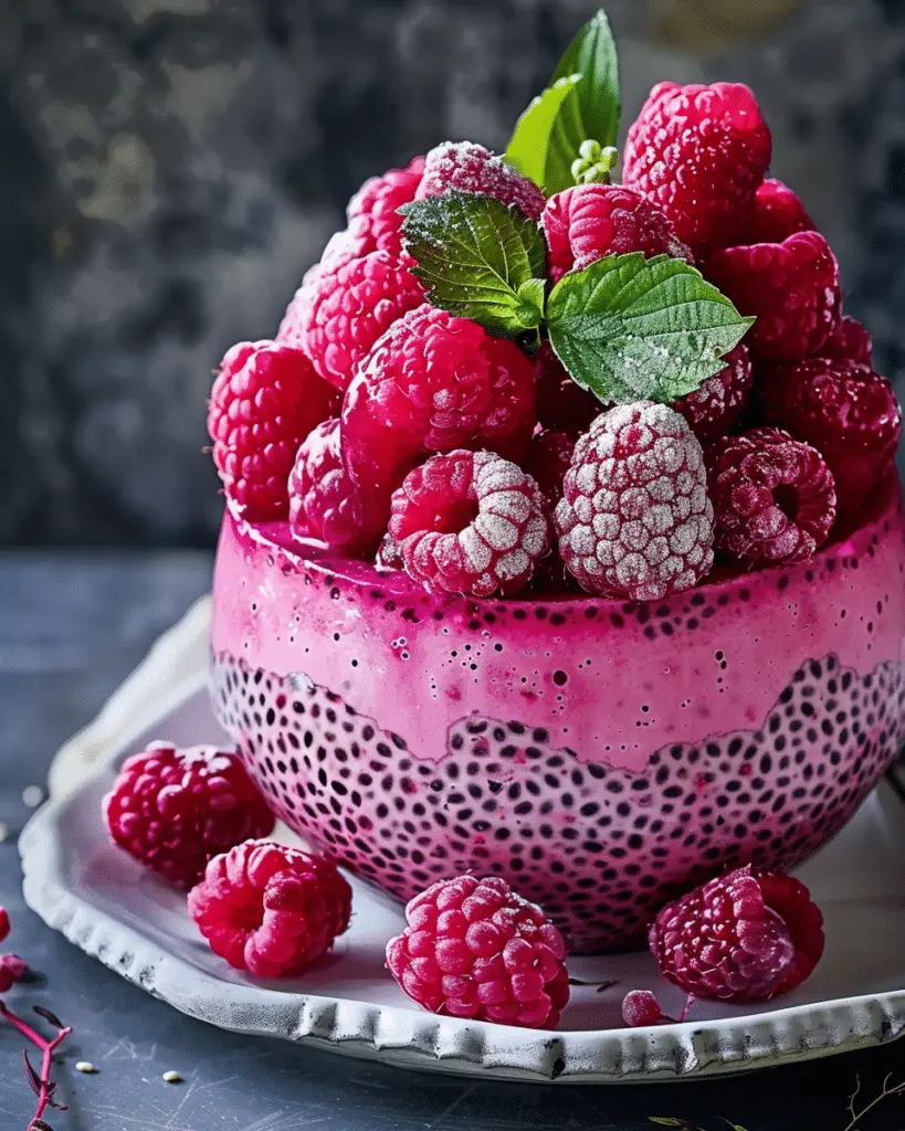 Raspberry Chia Dessert