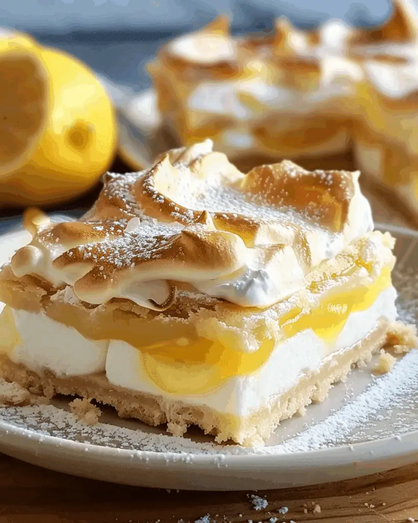 Home » Recipes » Desserts » Zesty Lemon Meringue Pie Bars