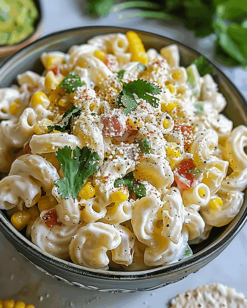 Home » Recipes » Salads » Elote Pasta Salad: A Vibrant Twist on a ...