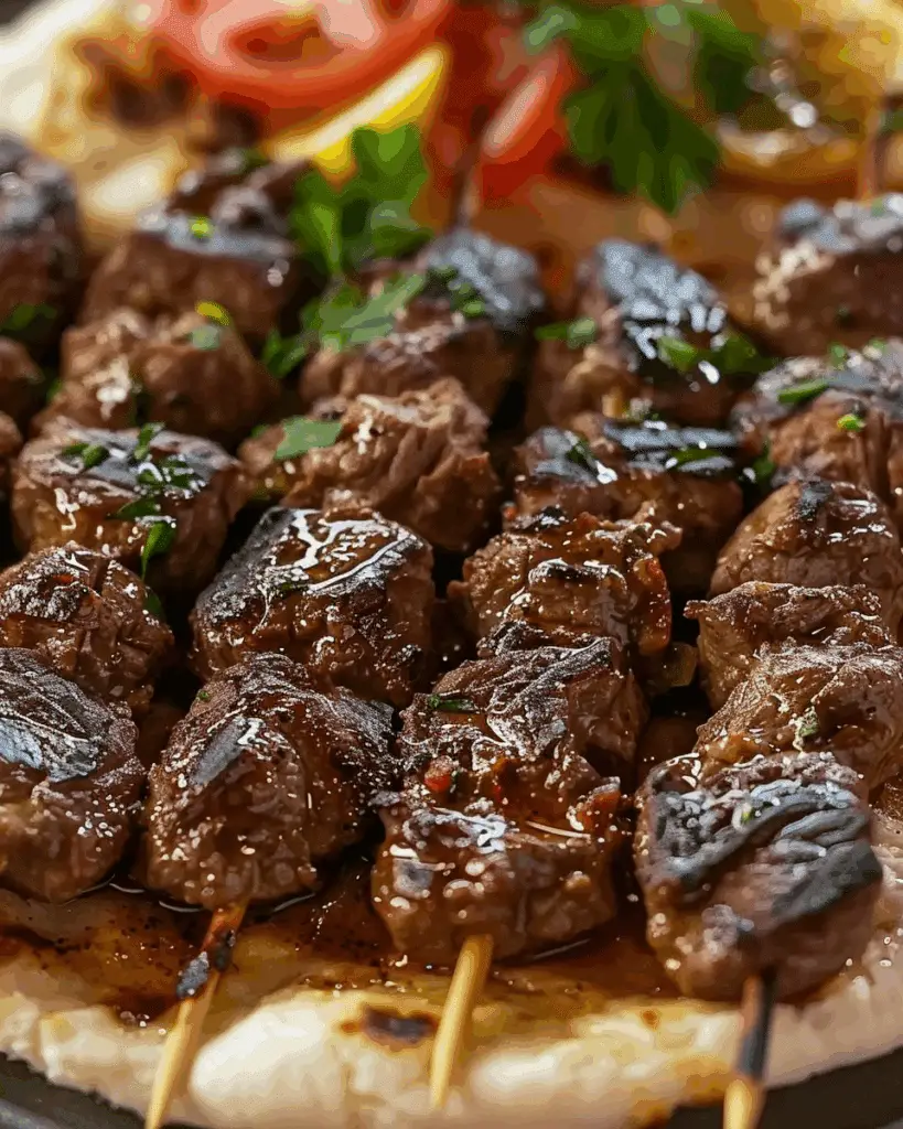Home » Recipes » Main Courses » Greek Beef Souvlaki