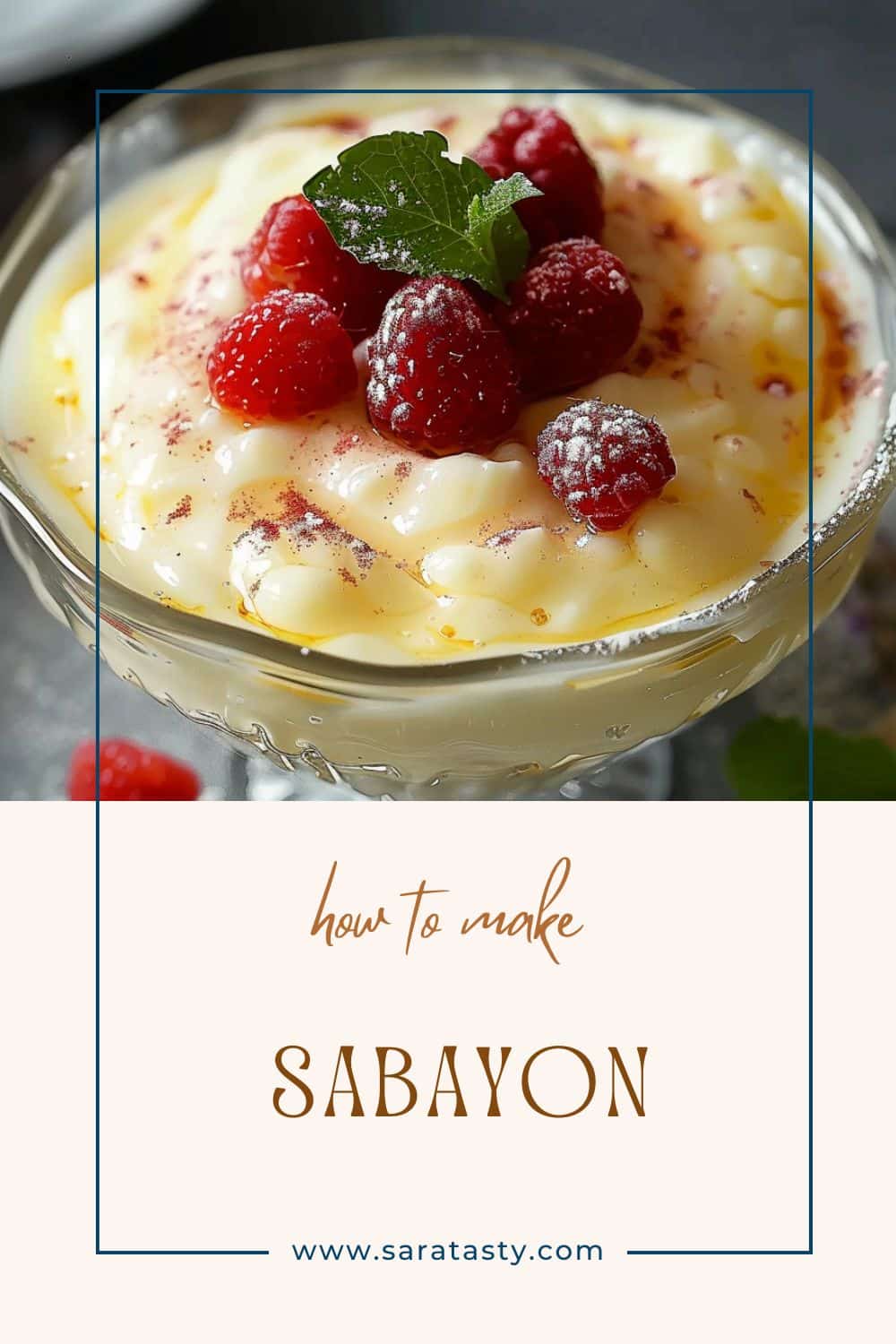 Home » Recipes » Desserts » Sabayon: A Light and Elegant Italian Dessert